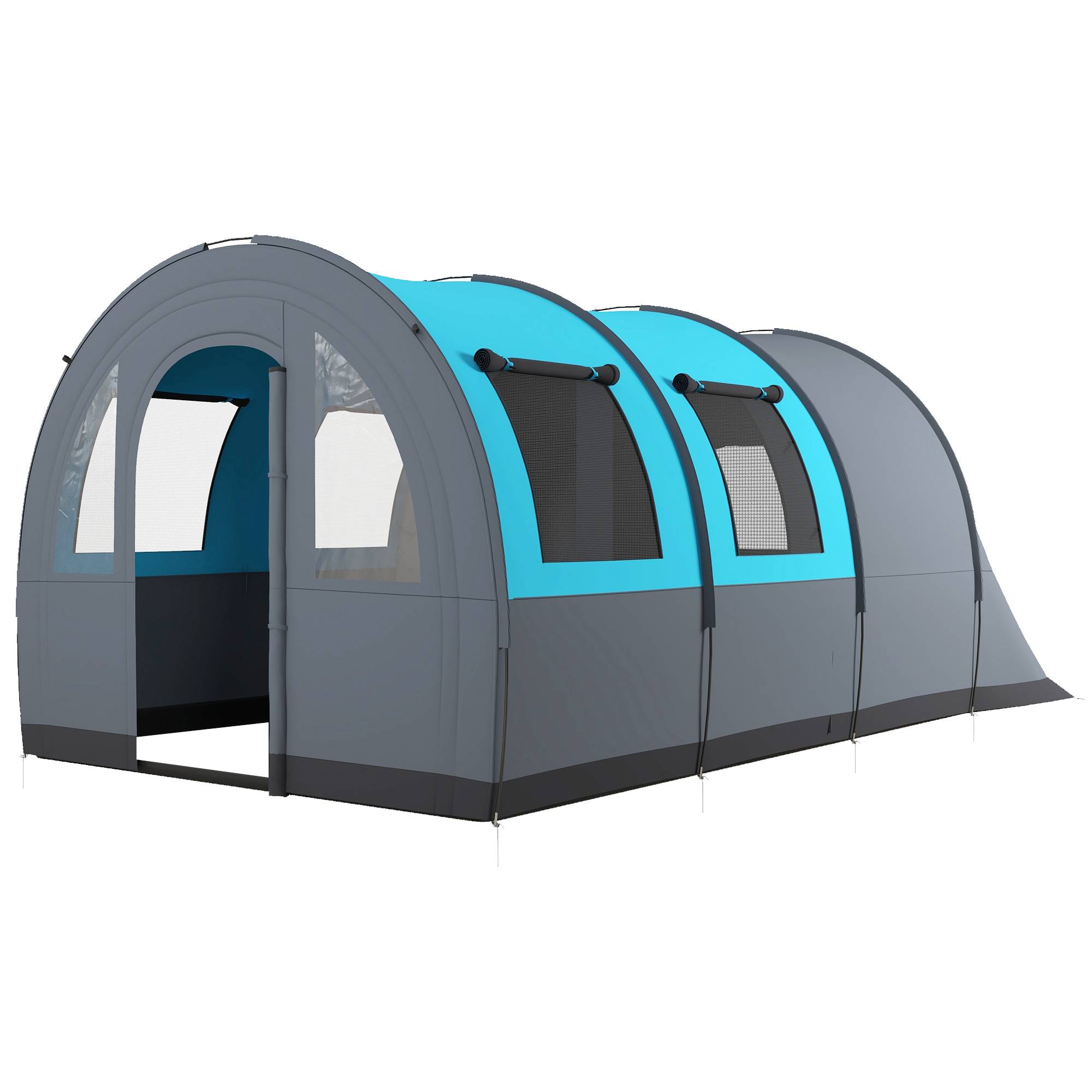 Tente de camping polyester gris 480 x 260 x 200 cm - PANGIVO - Jardiland