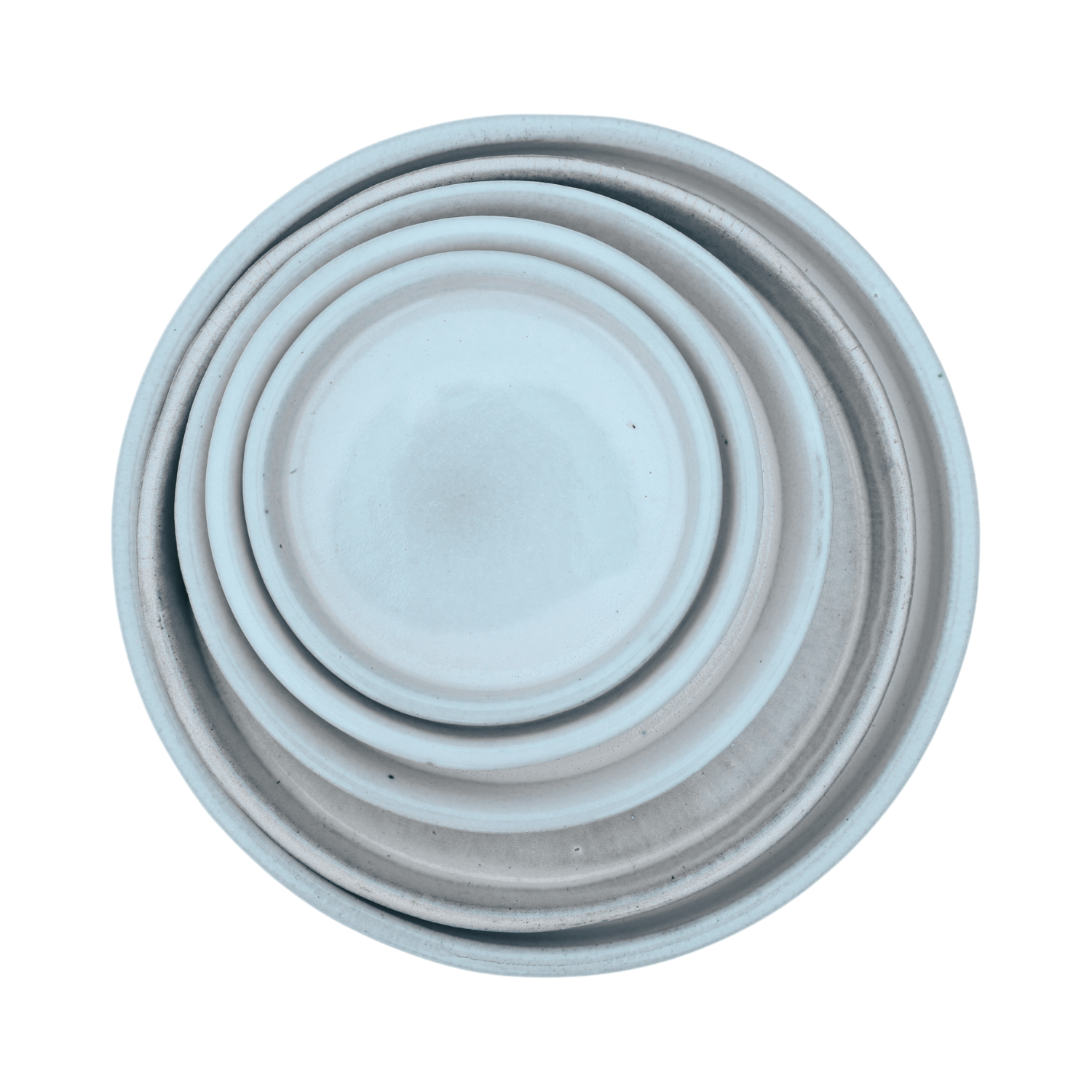 Soucoupe 24cm perle faite à la main en terre cuite émaillée - Jardiland