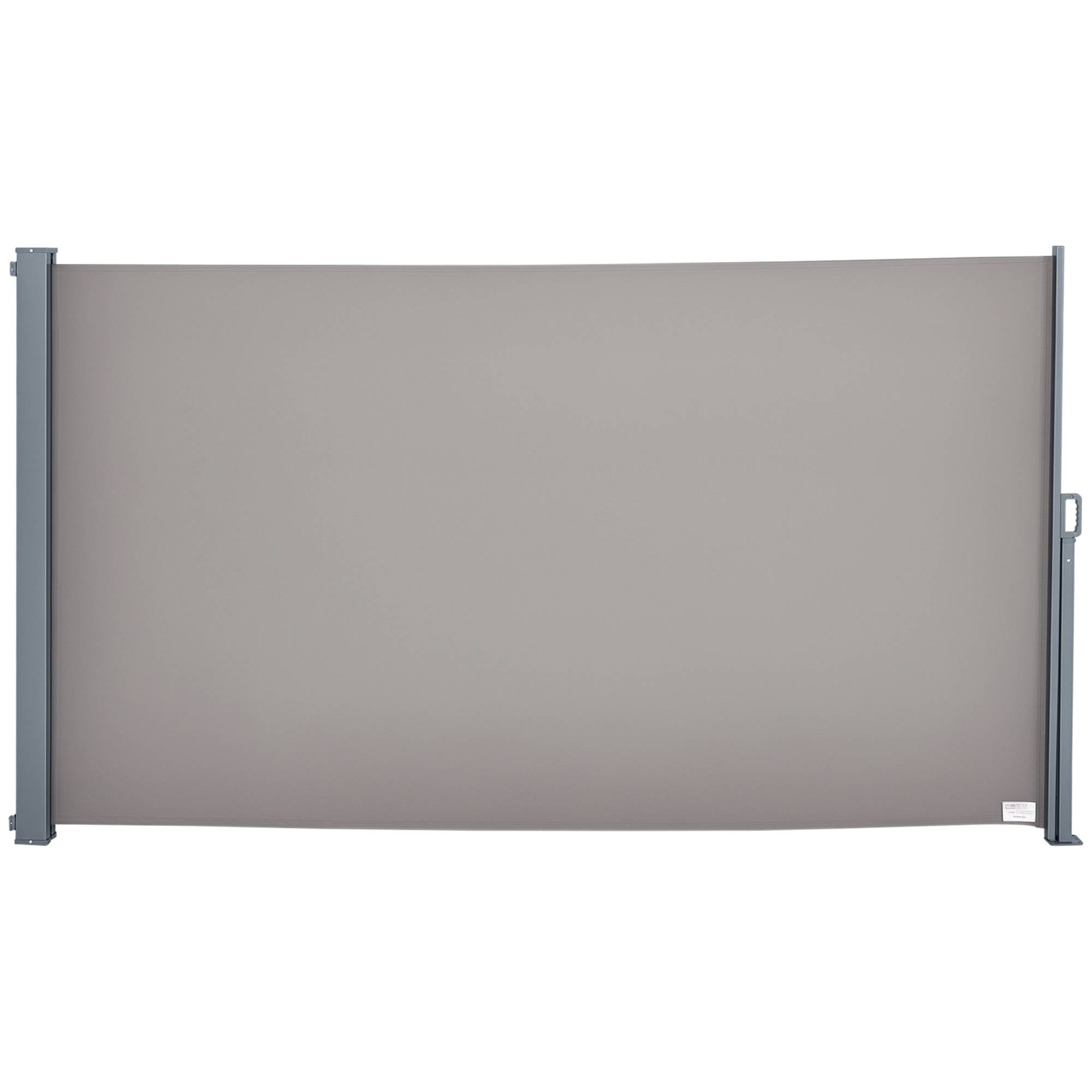 Store latéral enroulable aluminium polyester jardin terrasse brise-vue ...