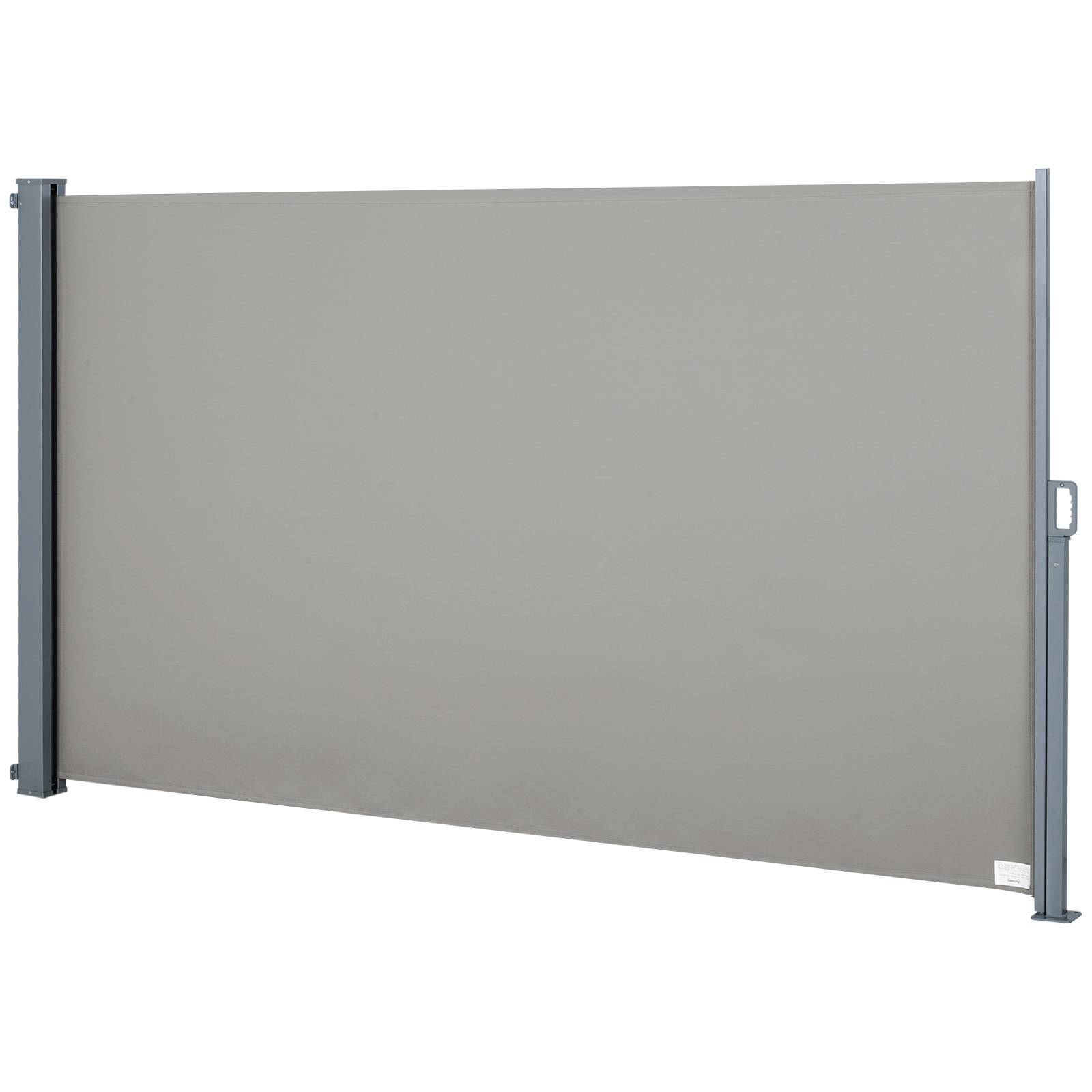 Store latéral enroulable aluminium polyester jardin terrasse brise-vue ...