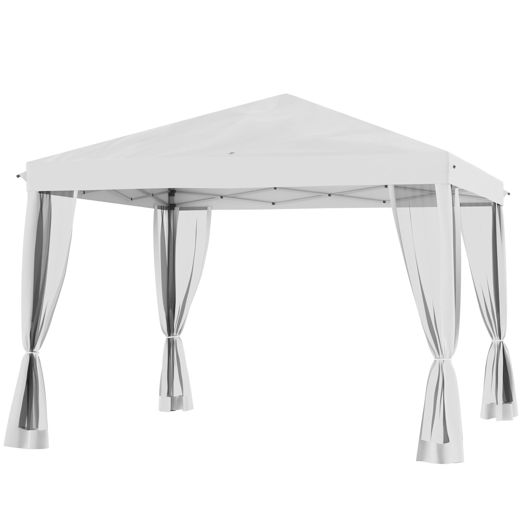 Tonnelle pop-up Barnum Pliant Style Colonial 3 x 3 m 4 moustiquaires ...