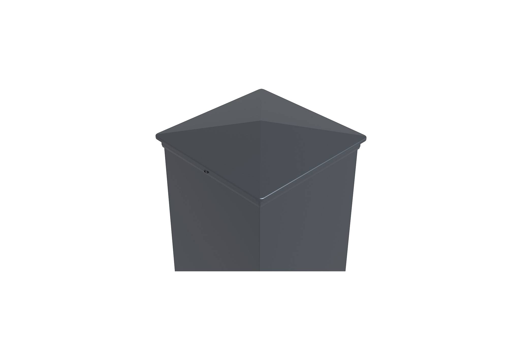 Lot de 2 poteaux EIFEL 20x20 en alu H.190 cm - Gris anthracite - Jardiland