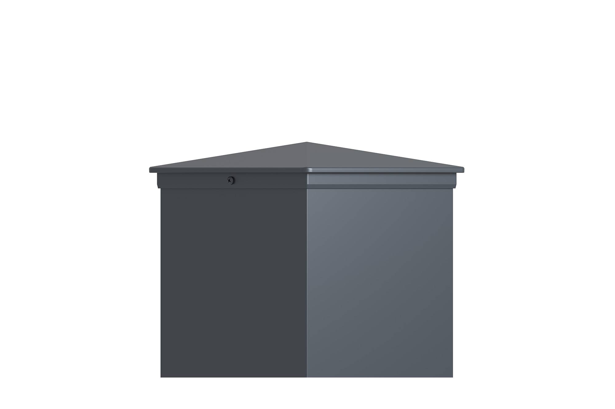 Lot de 2 poteaux EIFEL 20x20 en alu H.190 cm - Gris anthracite - Jardiland