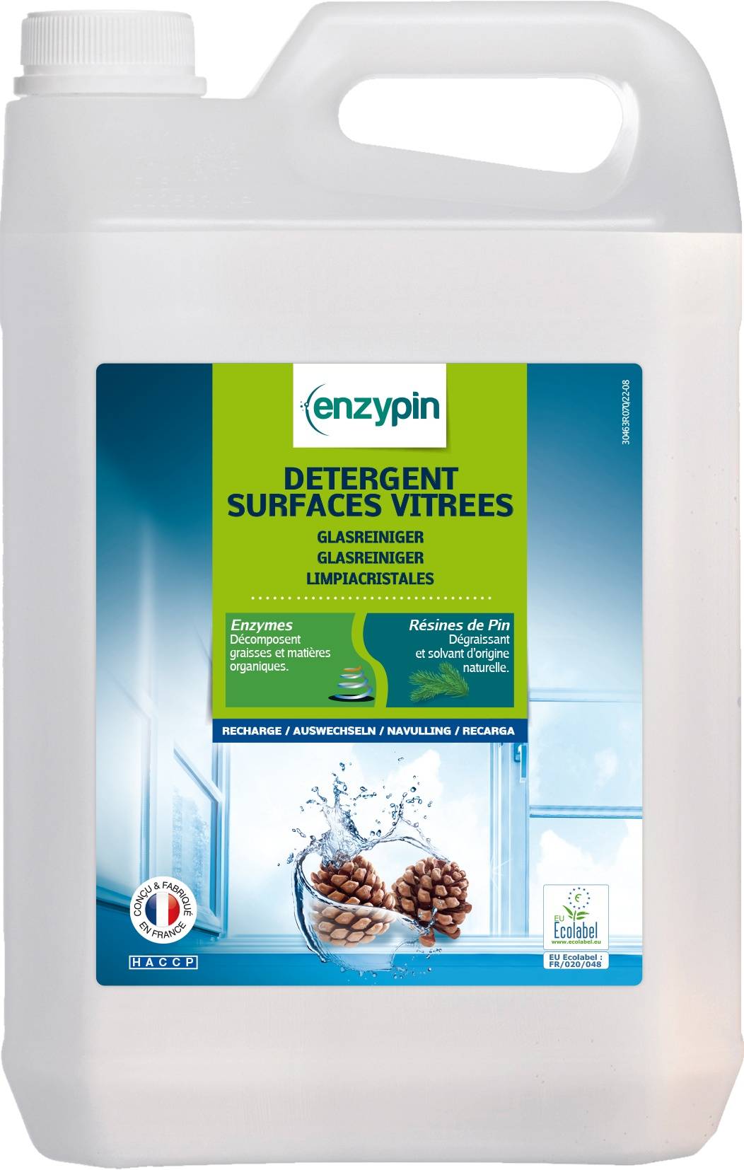 EnzyPin Vitres & Surfaces - Lot de 3 Colis de 4 Bidons de 5L - Action ...