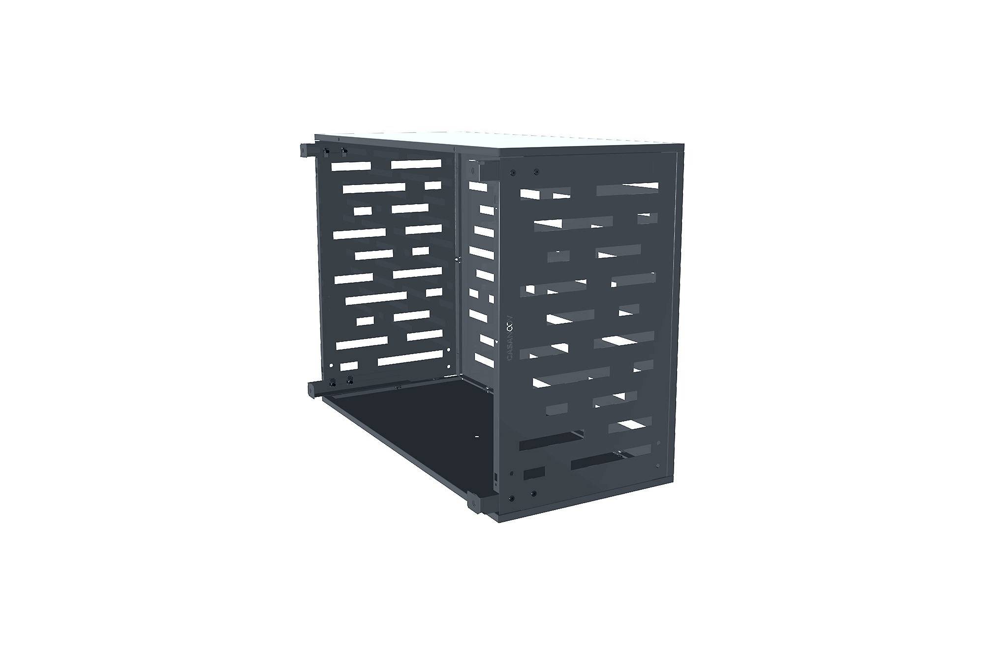 Cache Climatiseur Extérieur Acier Gris Anthracite Taille S 90x68x60 ...