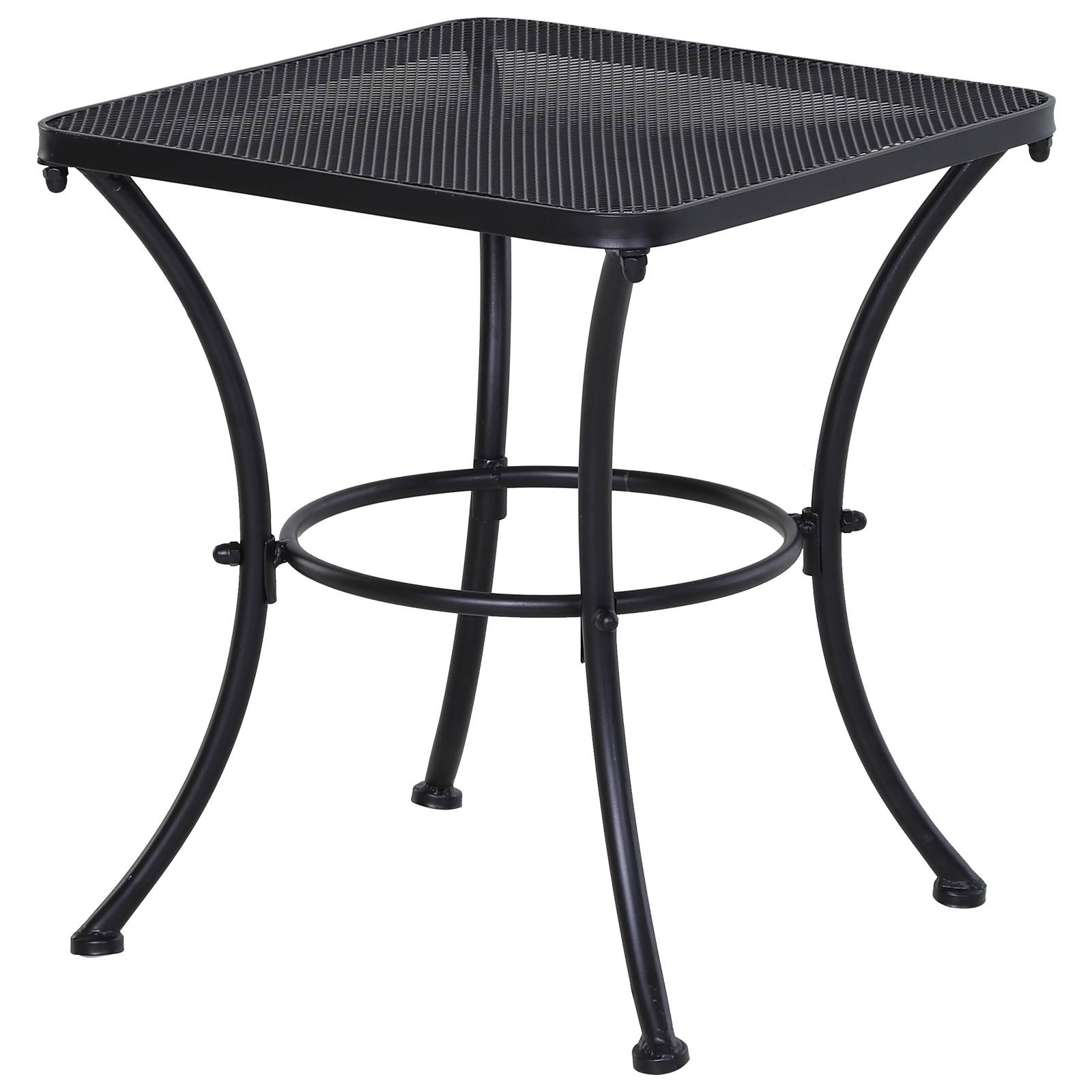 Table d'appoint extérieure métal noir 45 x 45 x 50 cm - PANGIVO - Jardiland