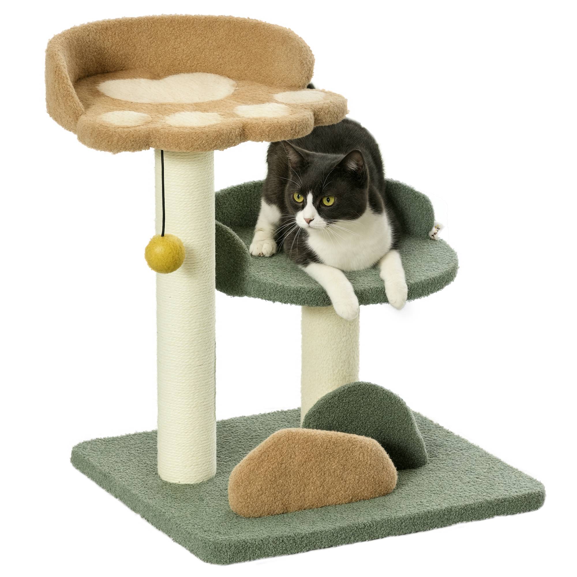Arbre à chat à griffer, petit modèle de 52 cm avec coussin, poteau en ...