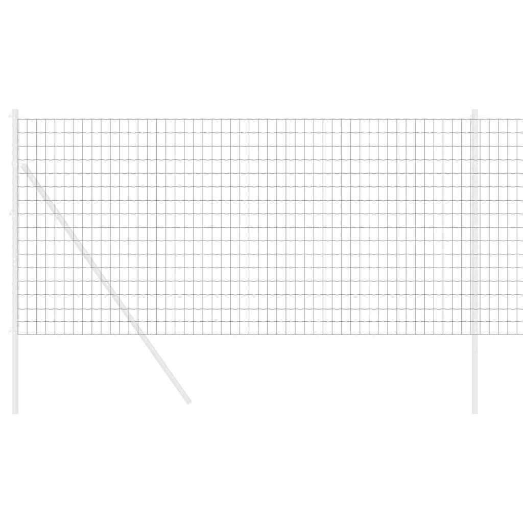 Clôture Euro Fer revêtu de PVC Gris 1200 x 100 cm, Poids :7.93kg ...