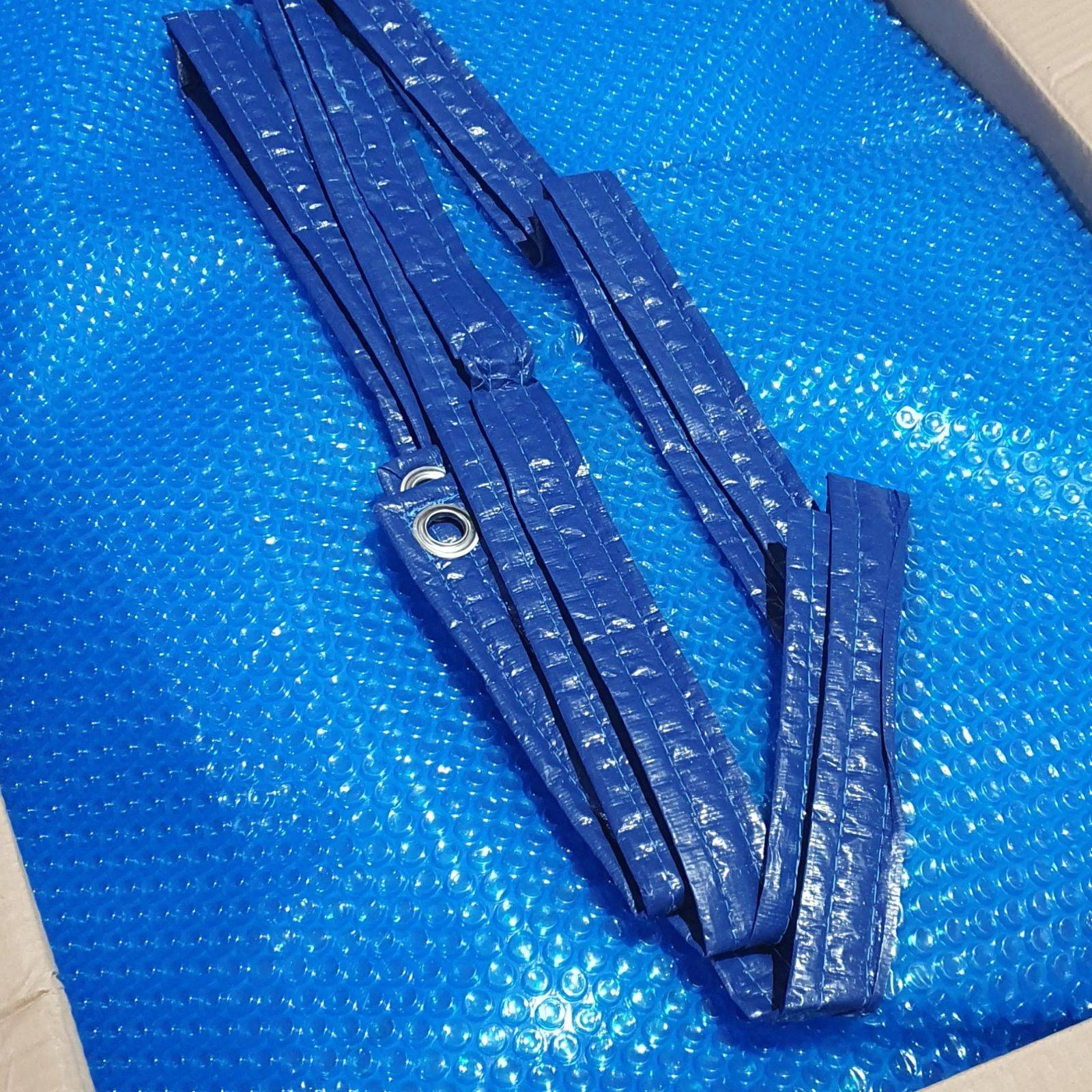 Bâche Solaire Piscine 500 Microns - 10 X 5 M - Bleu - Bordée Largeurs ...