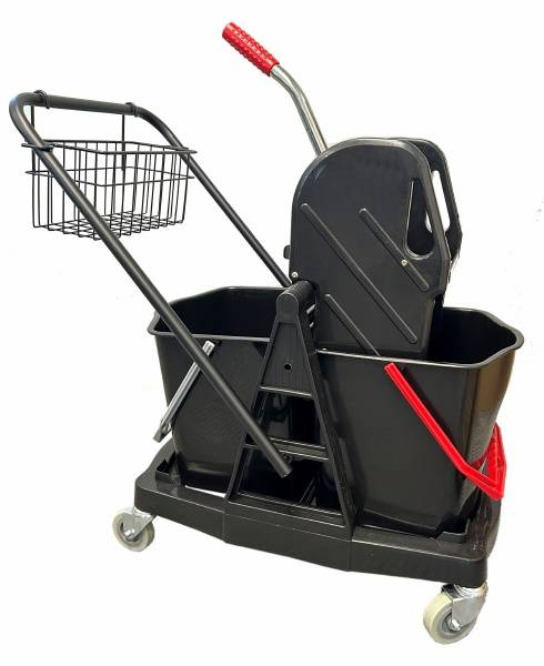 Chariot De Lavage Black 2 Seaux+Presse+Panier Pp (Lot) - Guialto ...