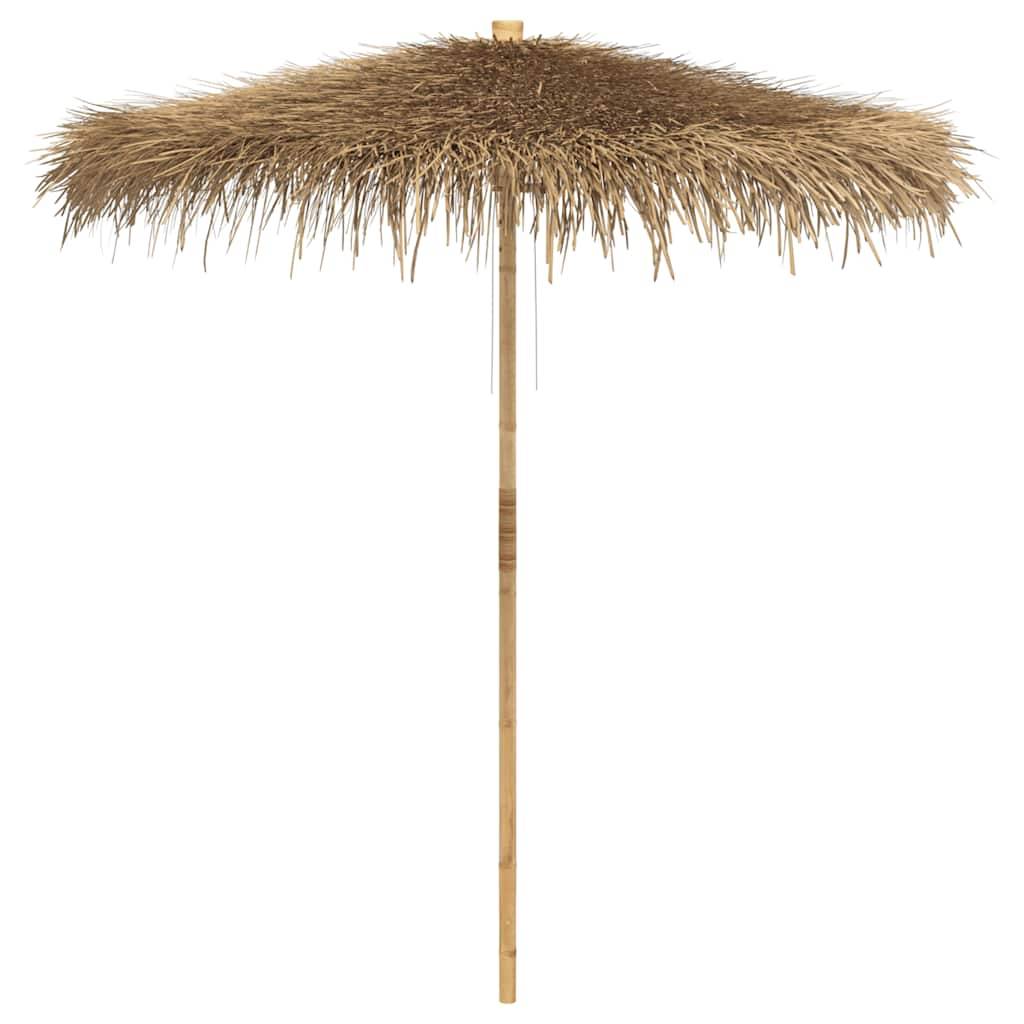 Parasol bambou et feuille de bananier naturel 240 x 240 x 260 cm ...