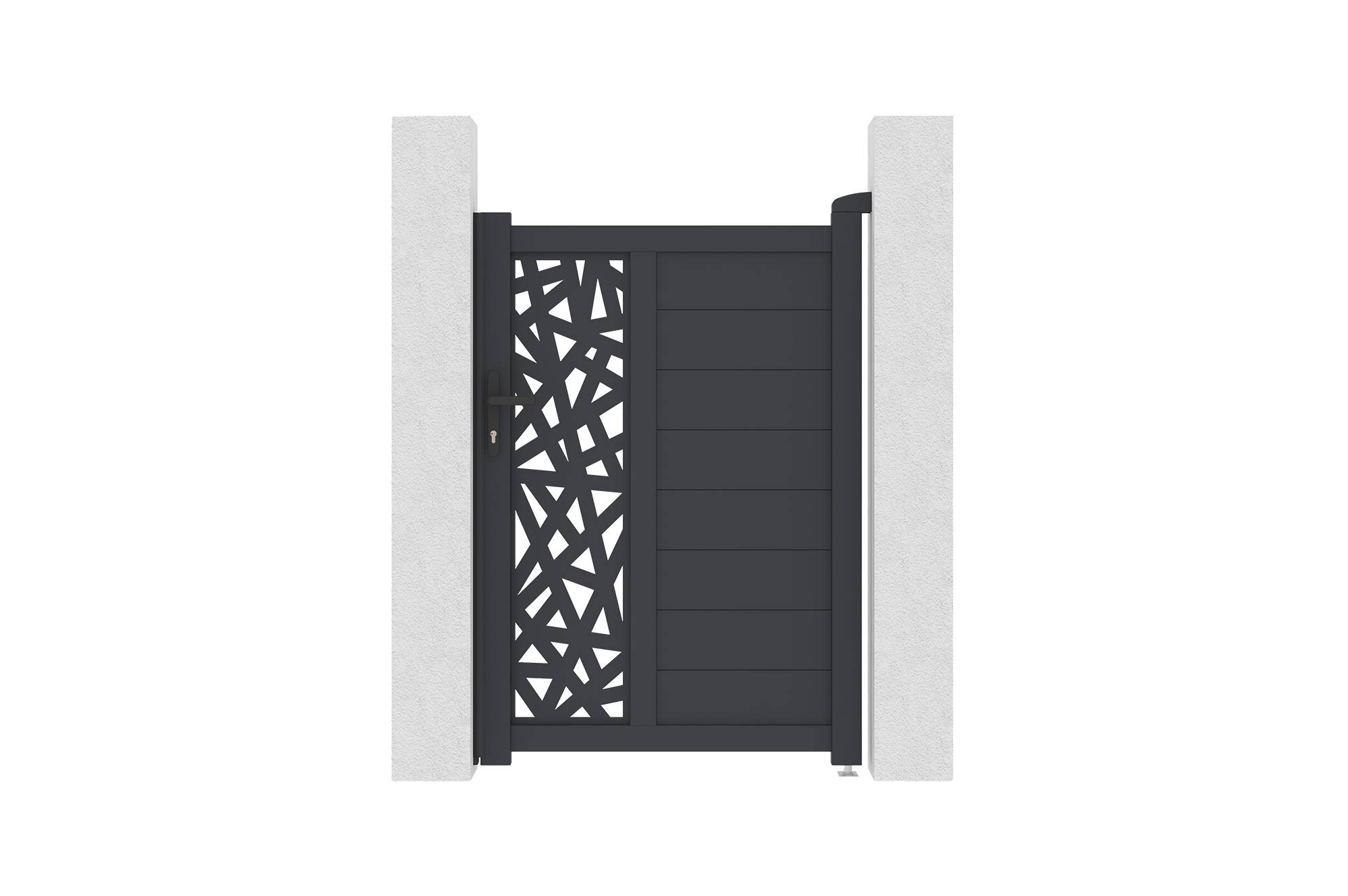 Portail battant 3 m RUIVO H.140 cm + Portillon 1m RUIVO H.140 cm ...
