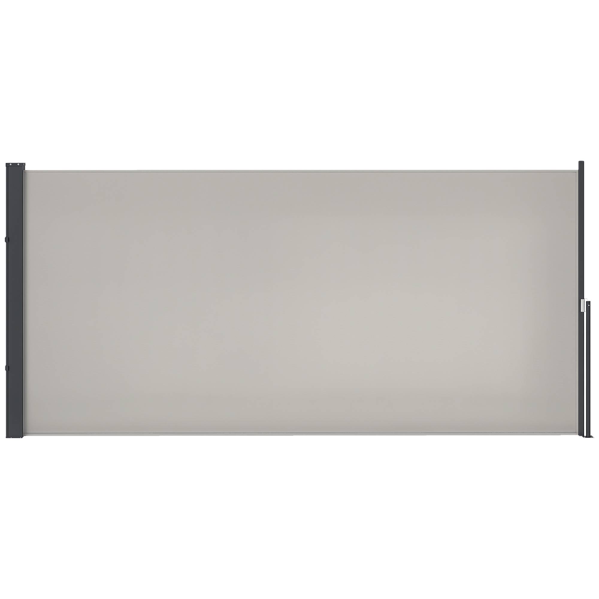 Store latéral rétractable aluminium polyester gris 300 x 3.5 x 140 cm ...
