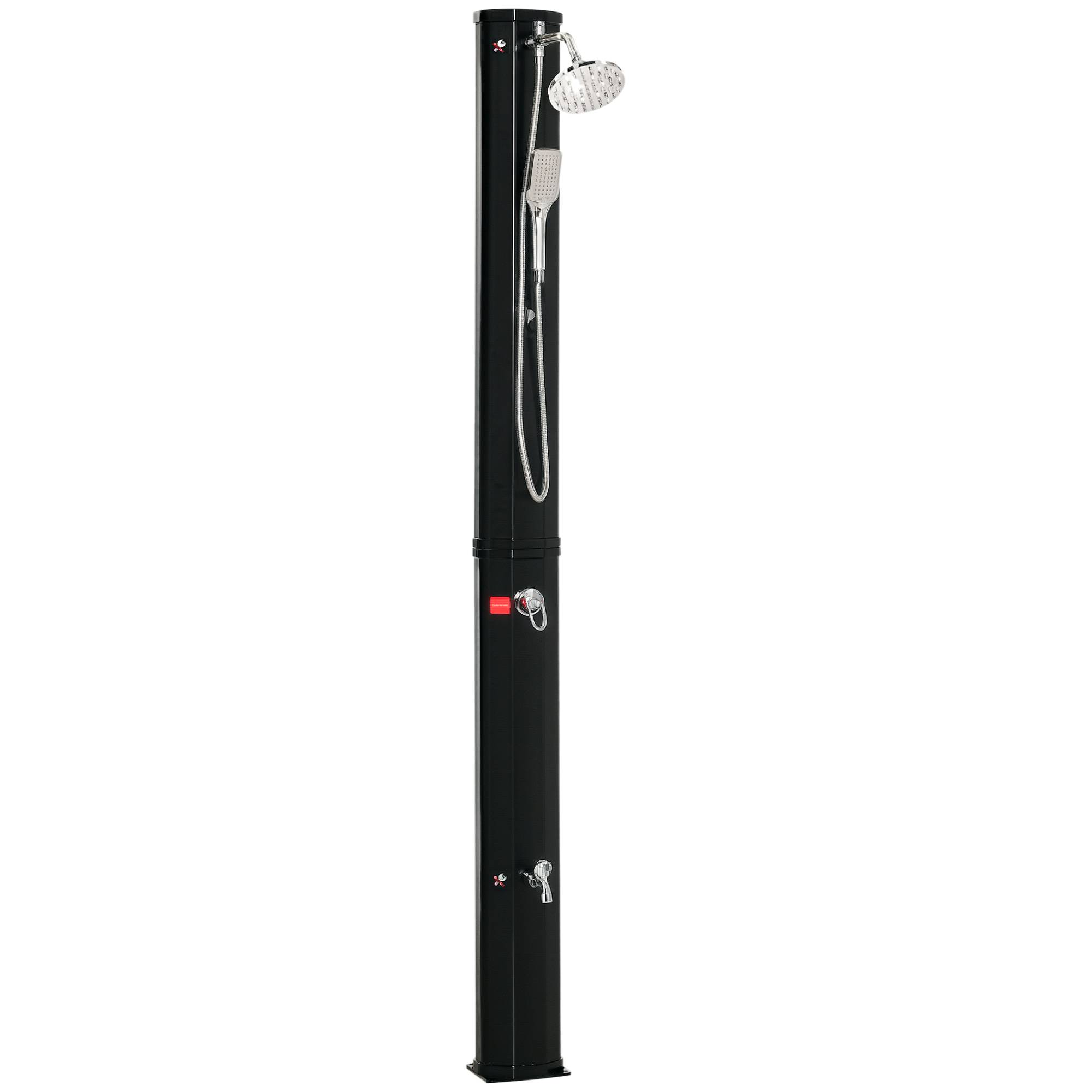 Douche solaire plastiques noir 17.5 x 14.5 x 216 cm - PANGIVO - Jardiland