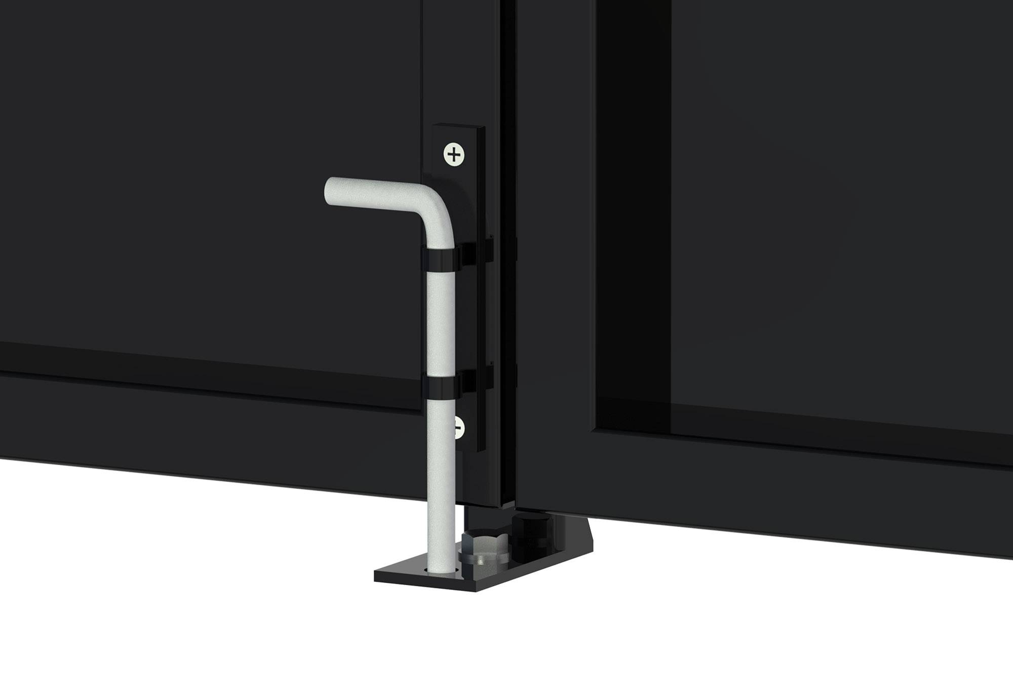 Portail battant acier 3 m NALI VELETA H.160 cm noir + Portillon H.160 ...