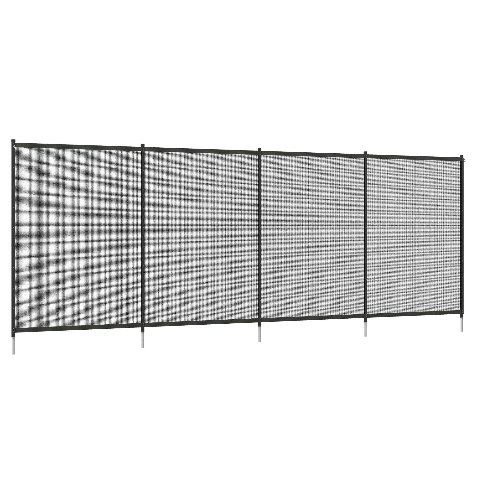 Clôture barrière sécurité piscine aluminium filet transparent modulable ...