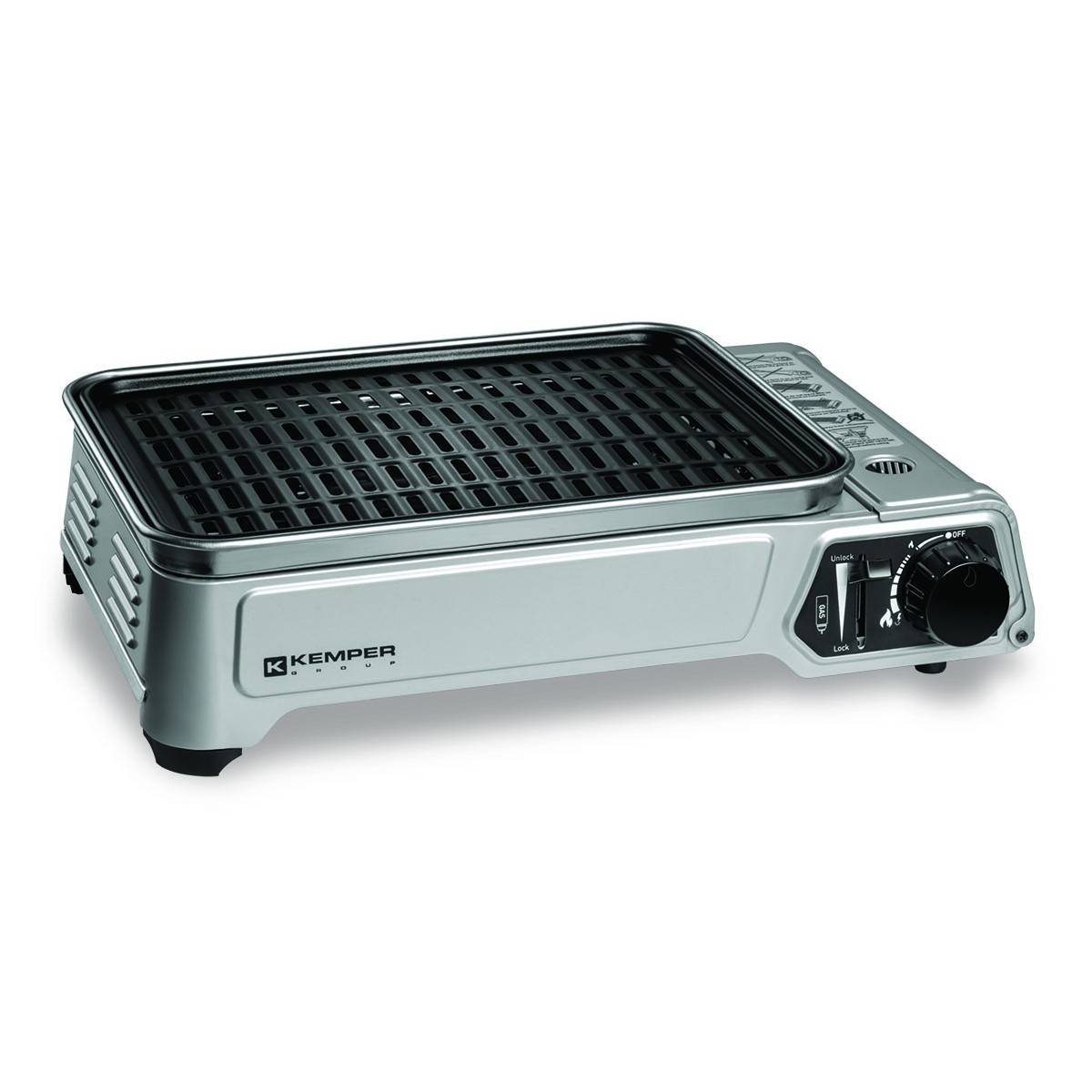 Barbecue gaz portable 1900W, Plancha gaz anti‑adhésive, Idéal camping ...