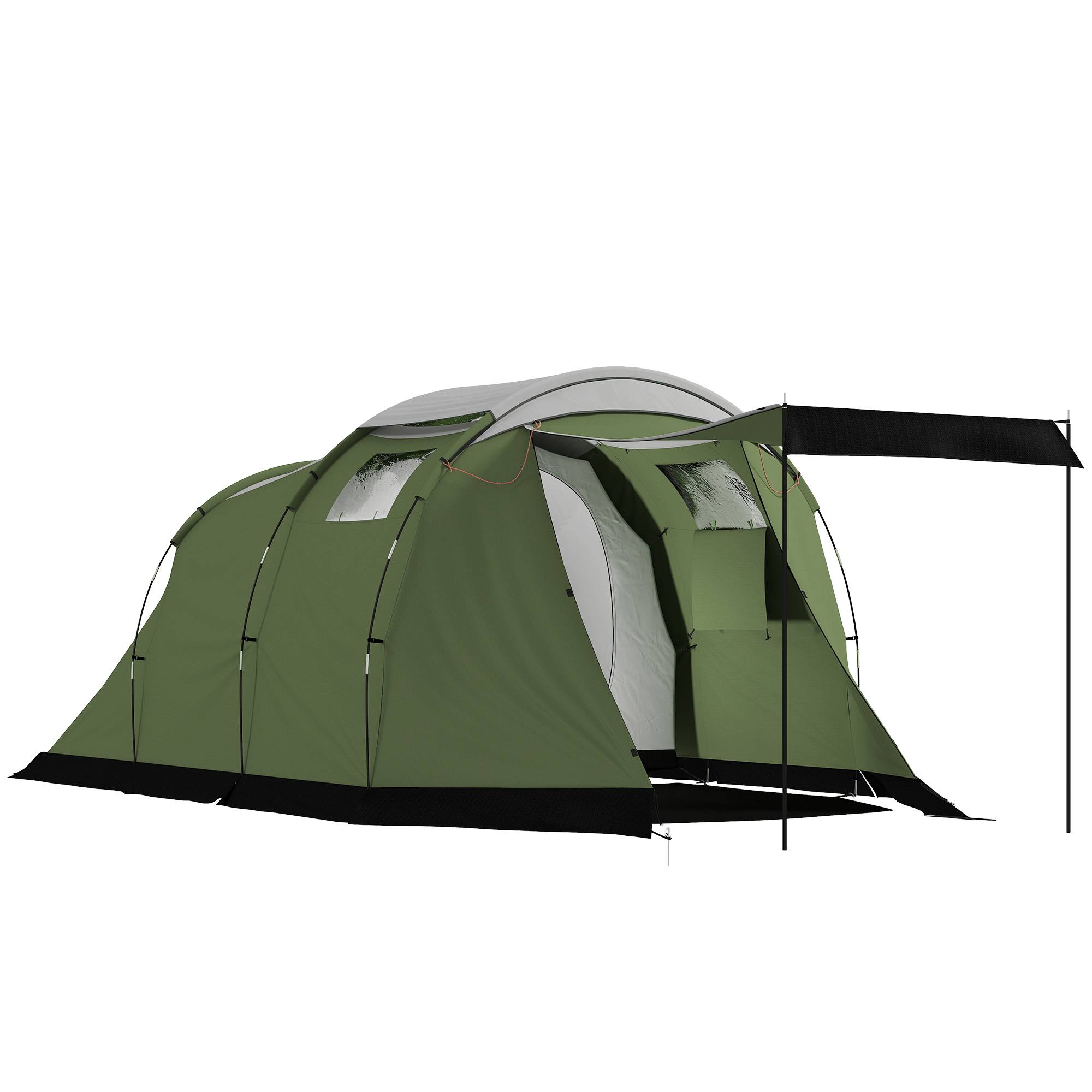 Tente de camping polyester vert 460 x 260 x 190 cm - PANGIVO - Jardiland