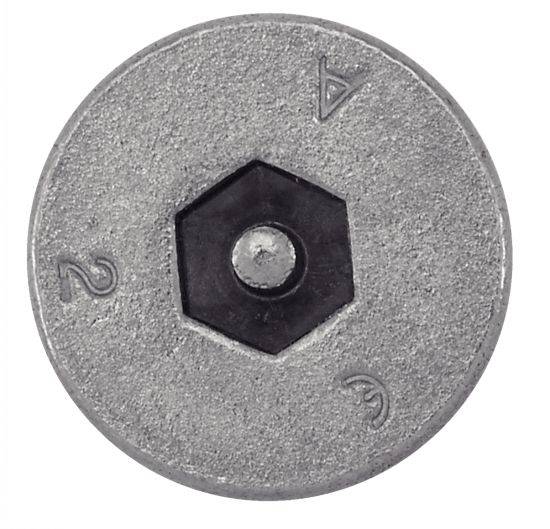 Vis à métaux tête fraisée hexagonale creuse inviolable A2 DIN 7991 5X20 ...