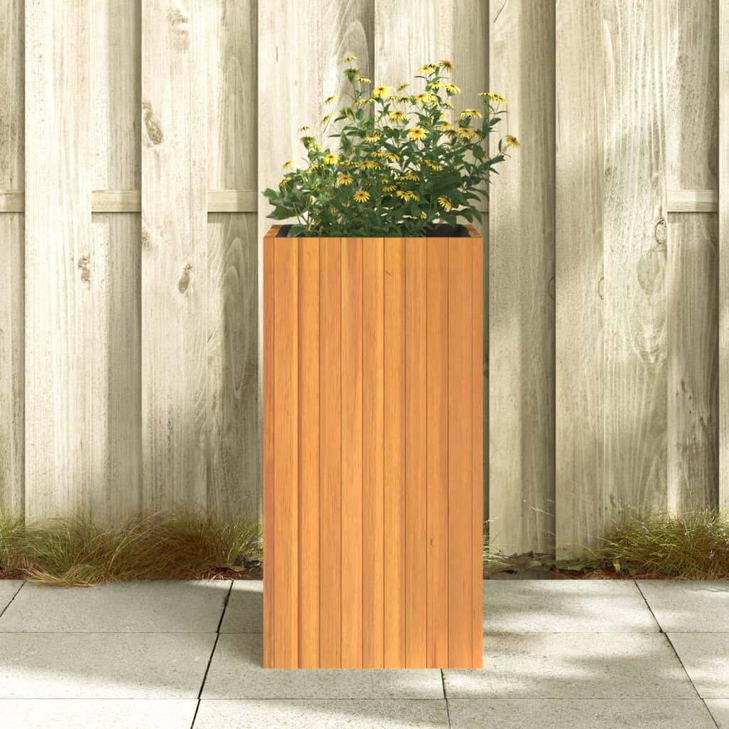 Jardinière bois d'acacia naturel 45 x 45 x 90 cm - PANGIVO - Jardiland