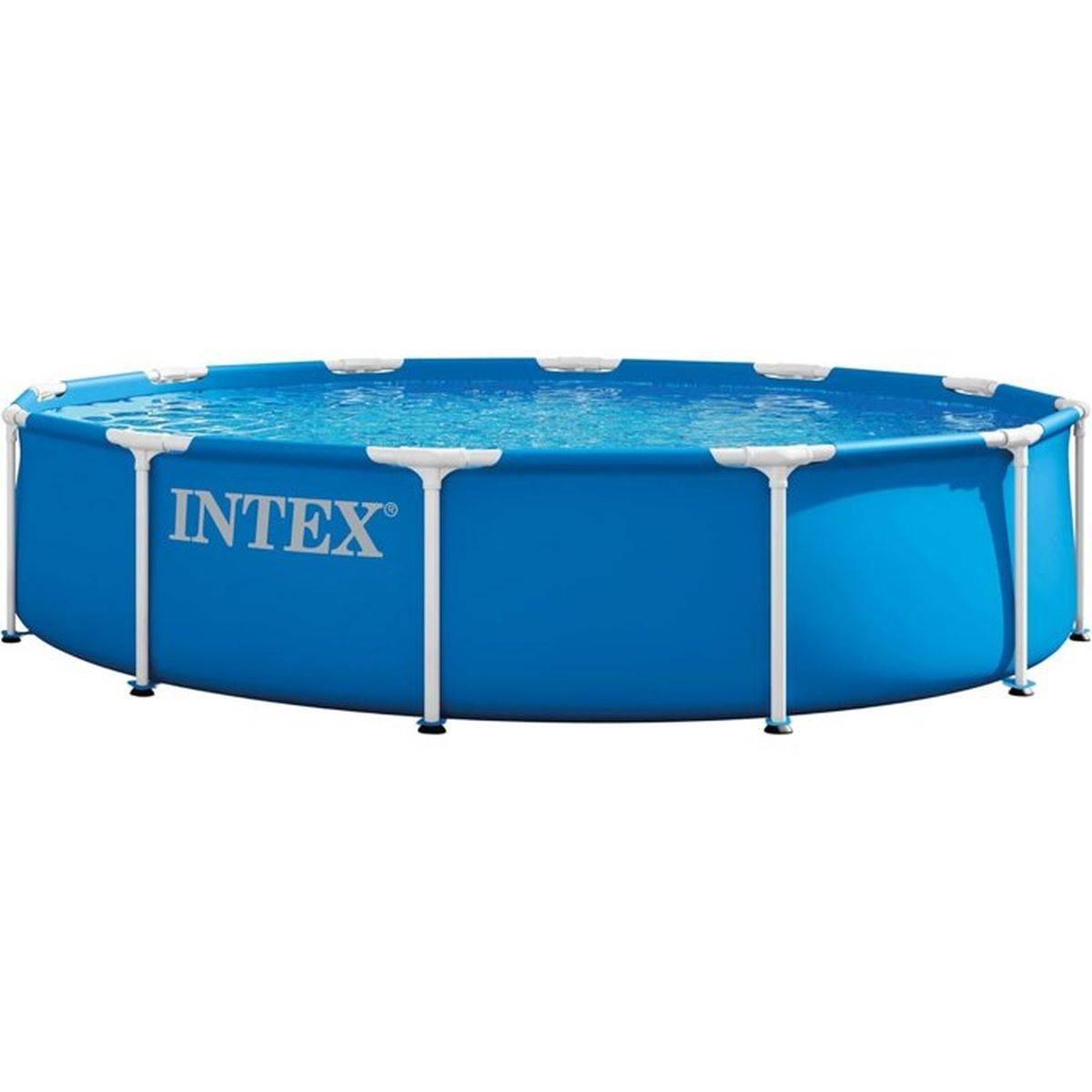 Kit piscine tubulaire hors-sol INTEX rond 3,66 m avec pompe de ...