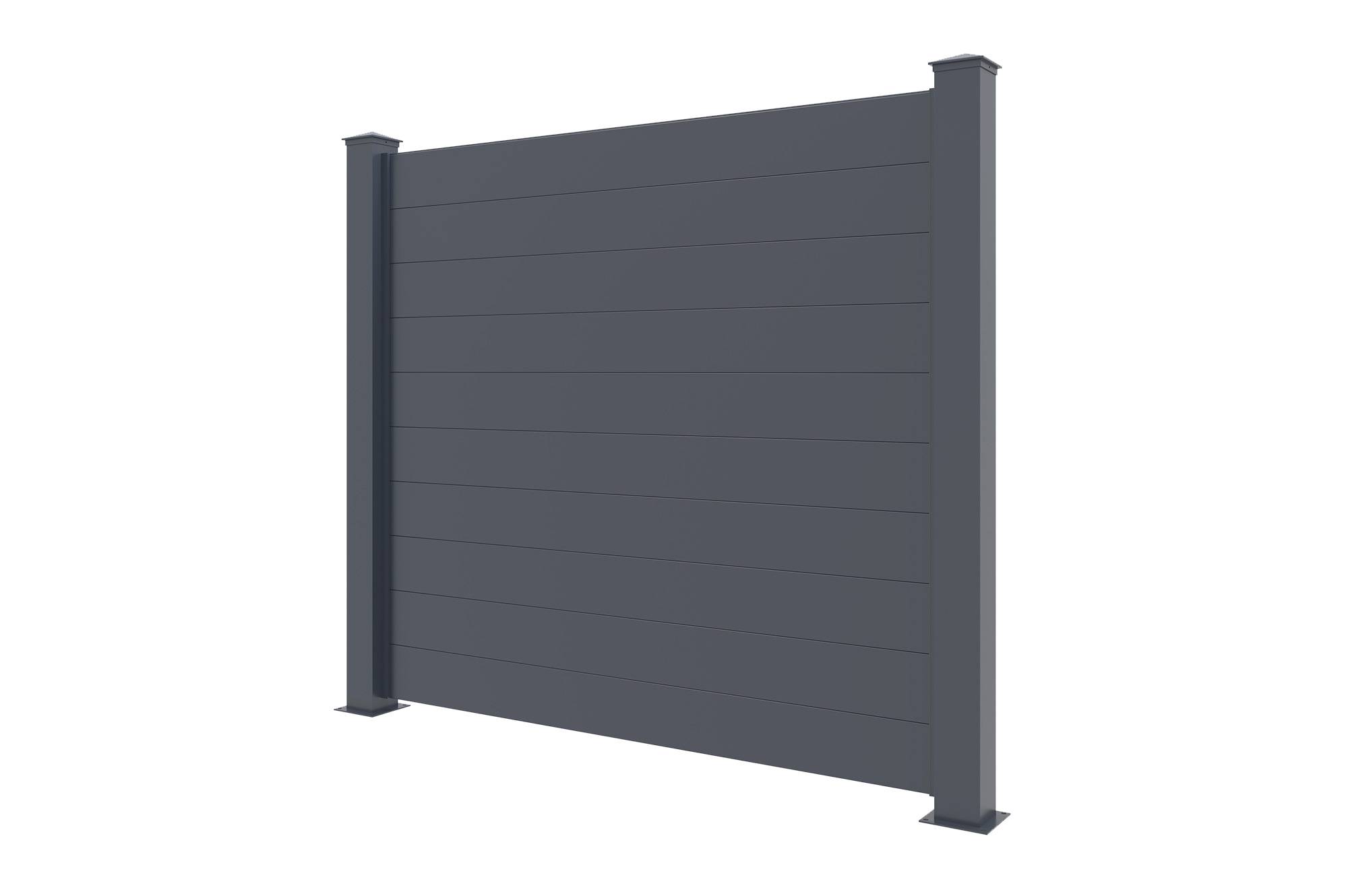 Lot de 3 kits de clôture aluminium NIESEN H.170 cm - kits complet 5.7m ...