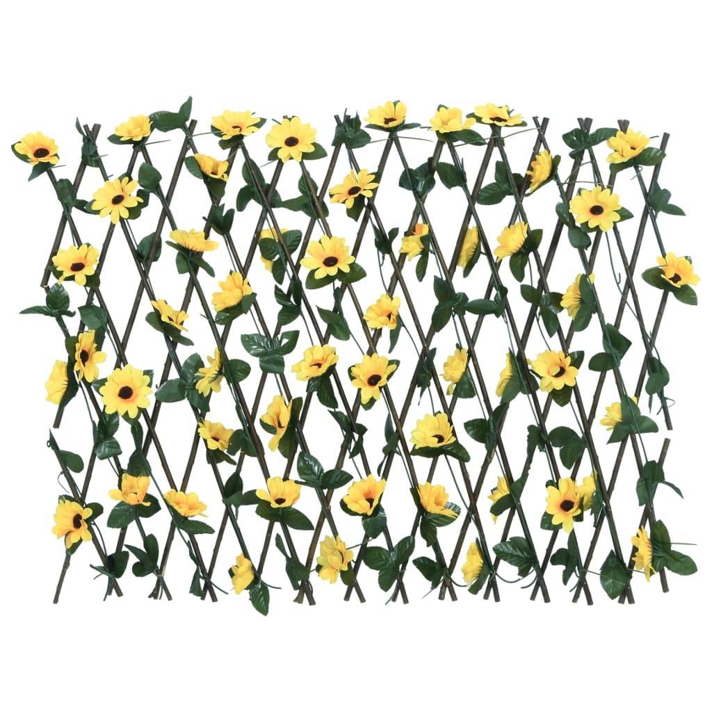 Treillis de lierre artificiel PVC bois jaune 30 x 70 cm, Poids :3.56kg ...