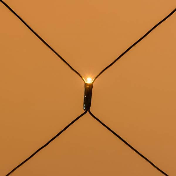 Filet lumineux 2X1M 120 LED ambré prolongeable 31V câble vert IP44 ...