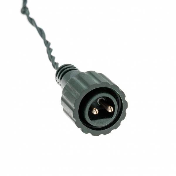 Filet lumineux 2X1M 120 LED ambré prolongeable 31V câble vert IP44 ...