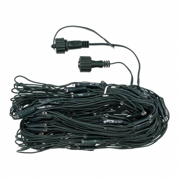 Filet lumineux 2X1M 120 LED ambré prolongeable 31V câble vert IP44 ...