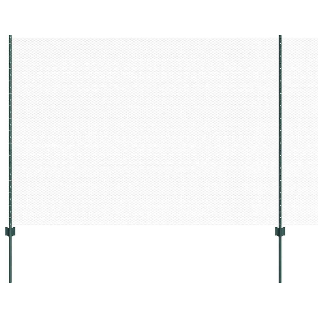 Clôture avec poteau Acier et PVC Vert 160 x 25 x 1,6 cm, Poids :23.76kg ...
