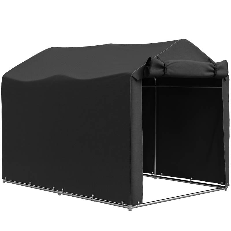 Abri de garage étanche avec porte, résistant aux UV, 220 x 157 x 165 cm ...