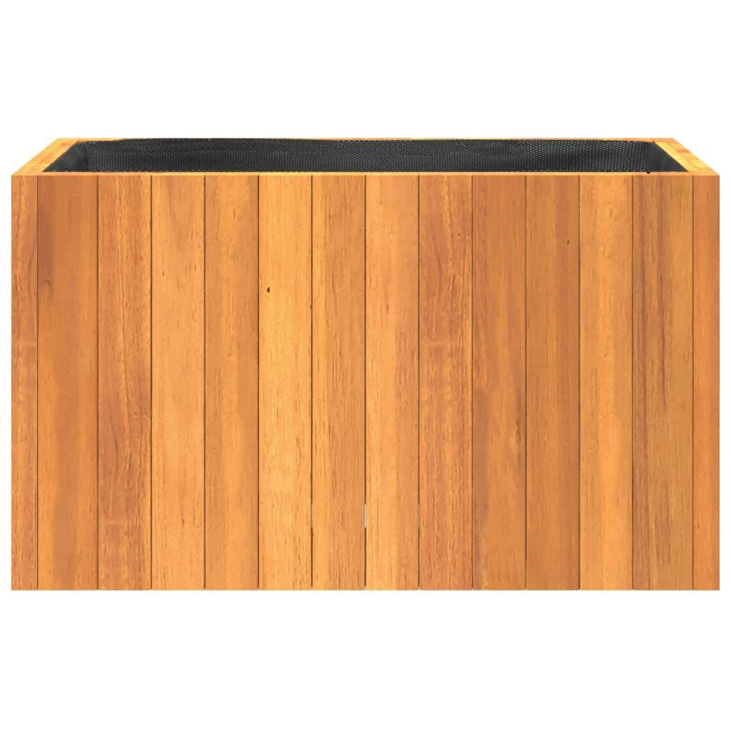 Jardinière bois d'acacia naturel 59 x 27.5 x 35 cm - PANGIVO - Jardiland