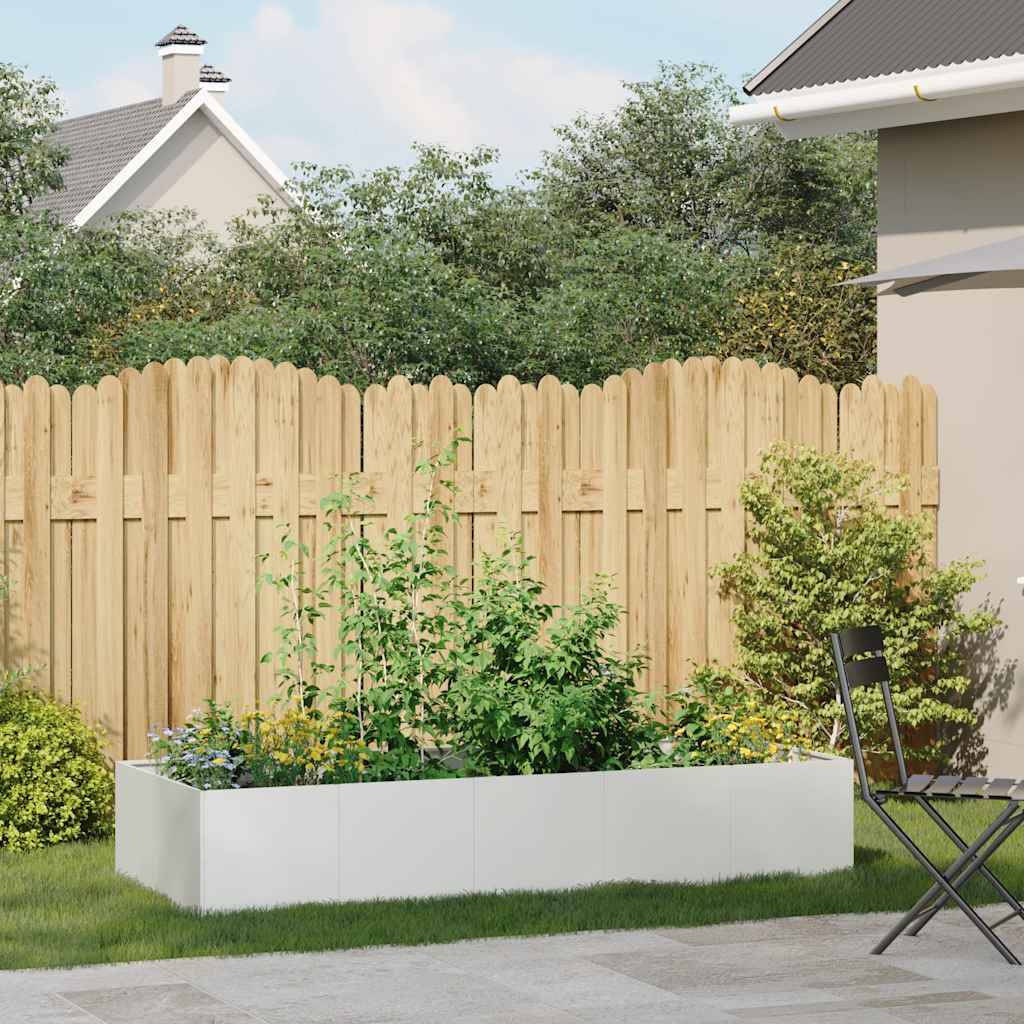 Support pot & bac acier laminé à froid blanc 200 x 80 x 40 cm ...