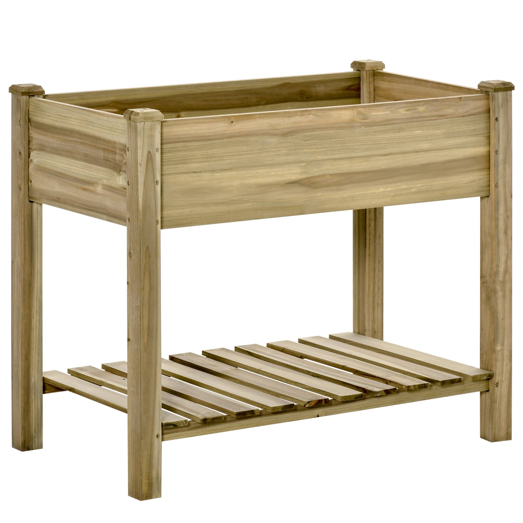 Table de culture potager surélevée bois sapin autoclave balcon 91cm ...