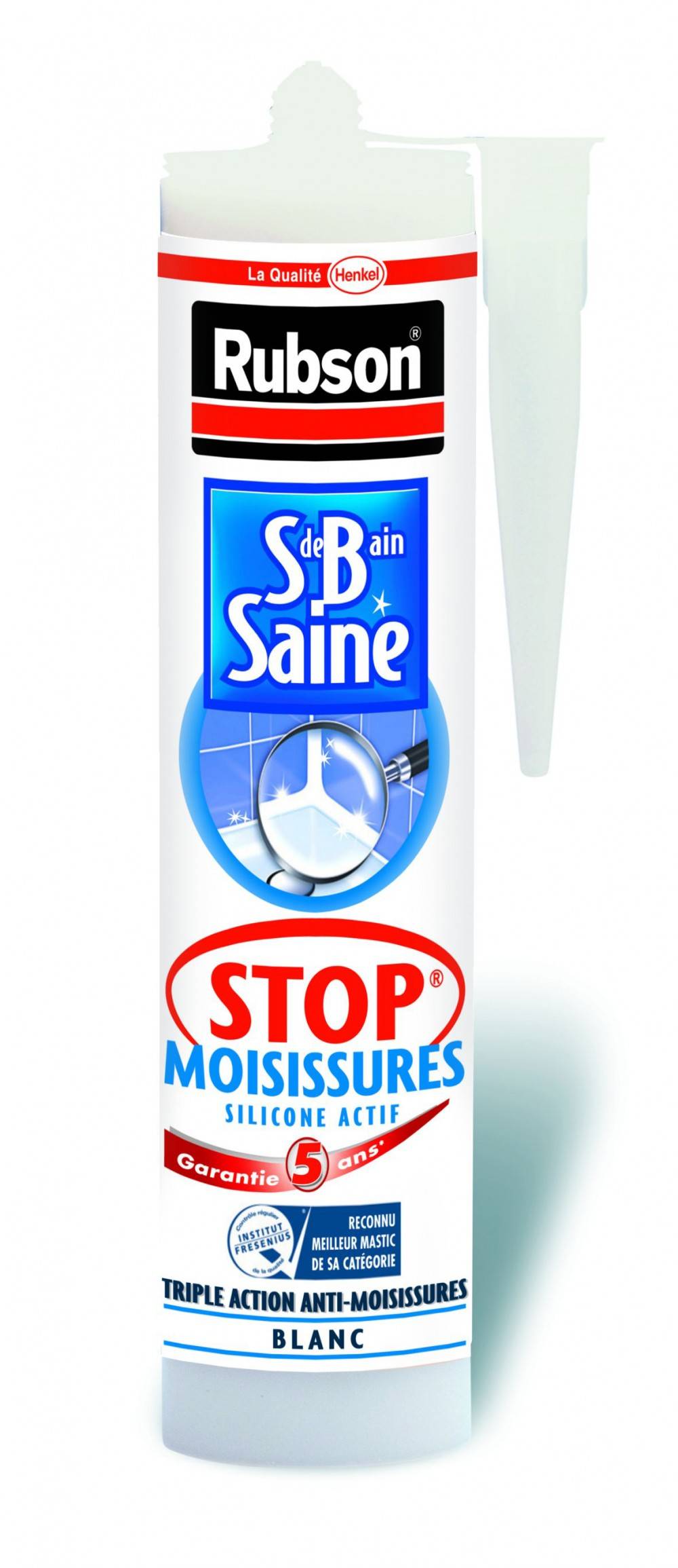 Mastic antimoisissure RUBSON, blanc, 280 ml - Jardiland