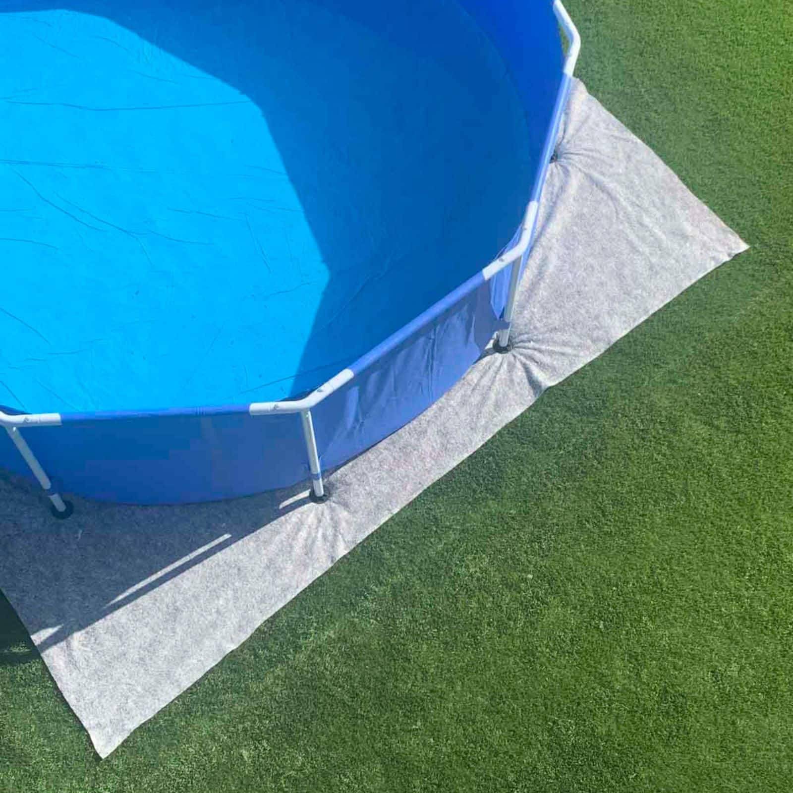 Tapis De Sol Piscine 330 X 310 Cm - Edg - Feutrine De Protection - 110G ...