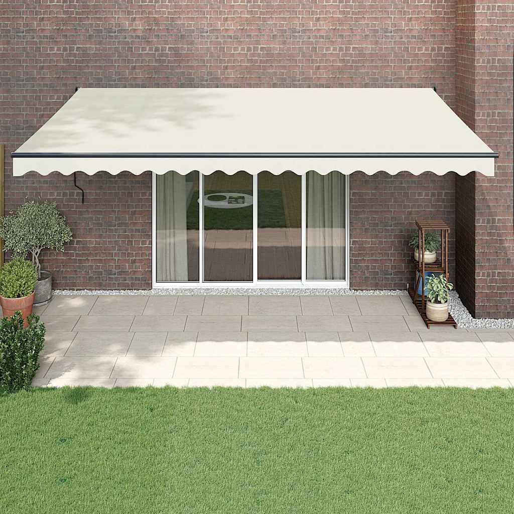 Store banne motorisé aluminium terrasse rétractable télécommande 5x3m ...