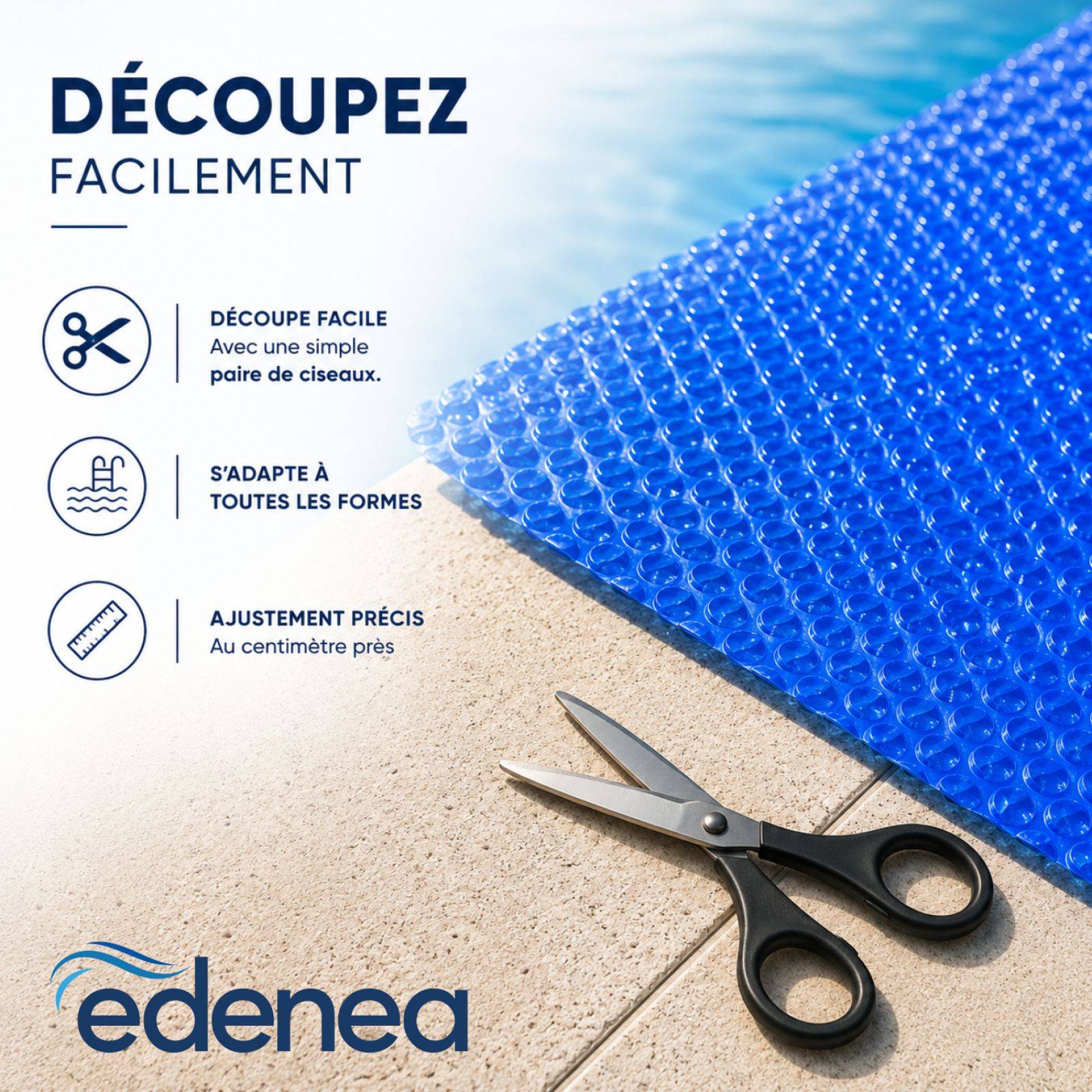 Bâche Solaire Piscine 700 X 300 Rectangulaire 400 Microns Non Bordée ...