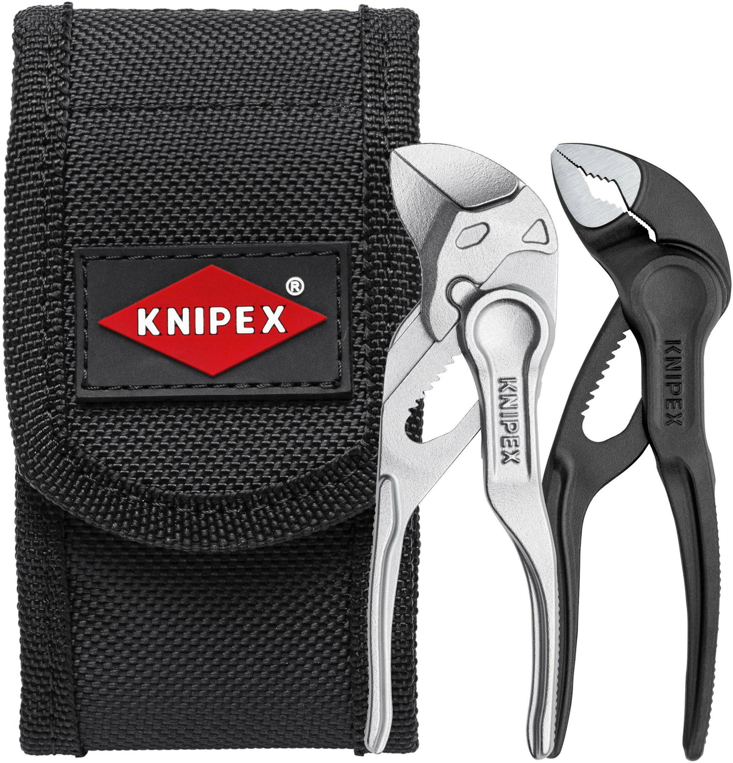 Jeu de 2 mini-pinces XS avec pochette ceinture - KNIPEX - 00 20 72 V04 ...