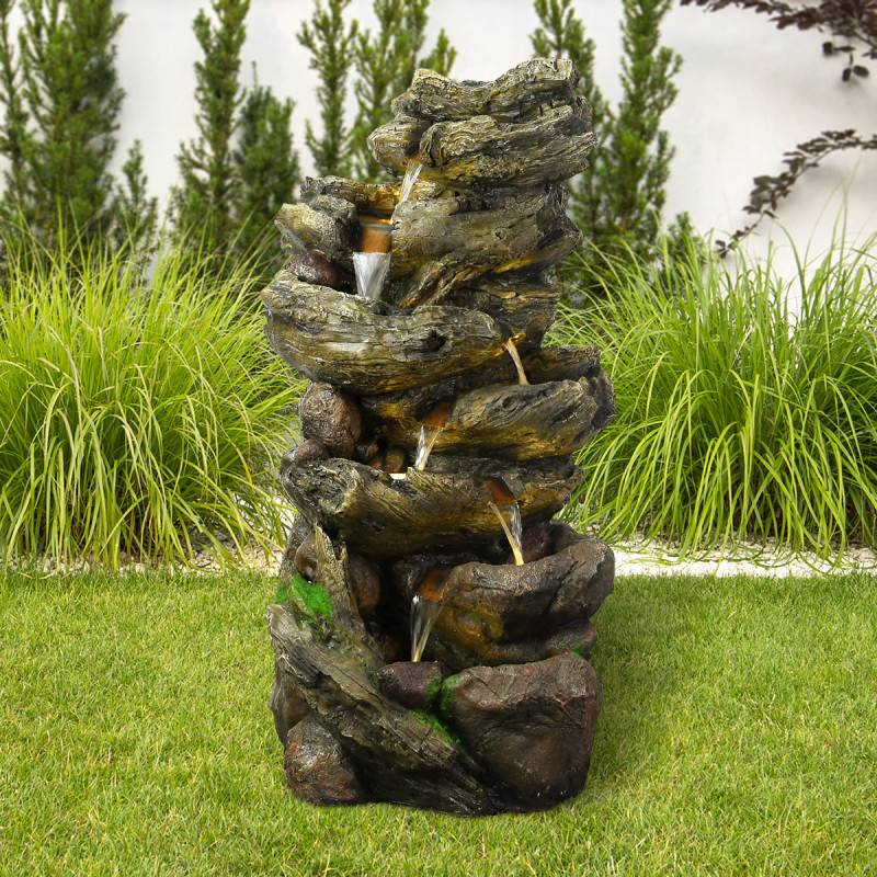 Fontaine décorative Astal en polyrésine avec LED et pompe 800L/h ...