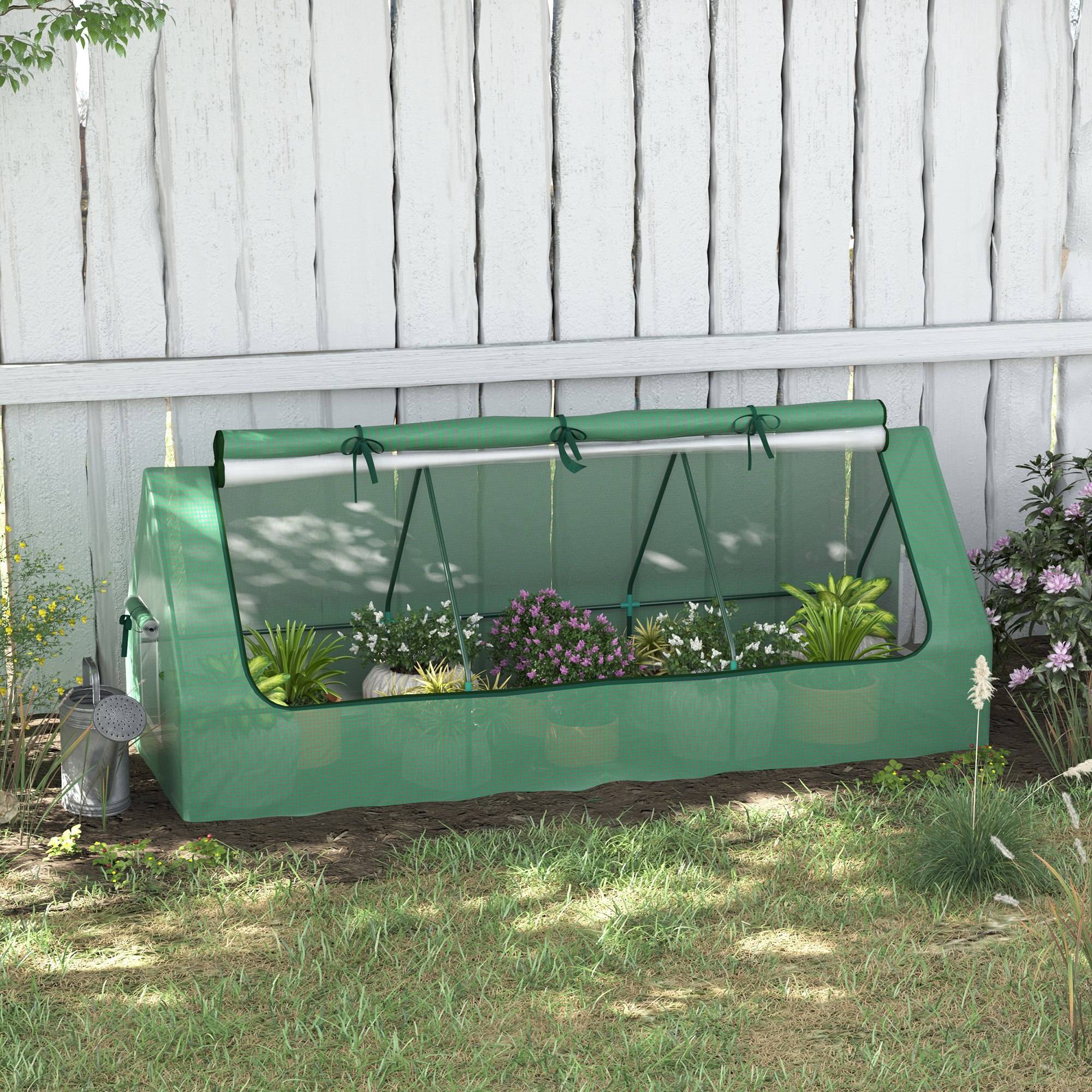 Mini serre de jardin en PE vert 240 x 90 x 90 cm - PANGIVO - Jardiland