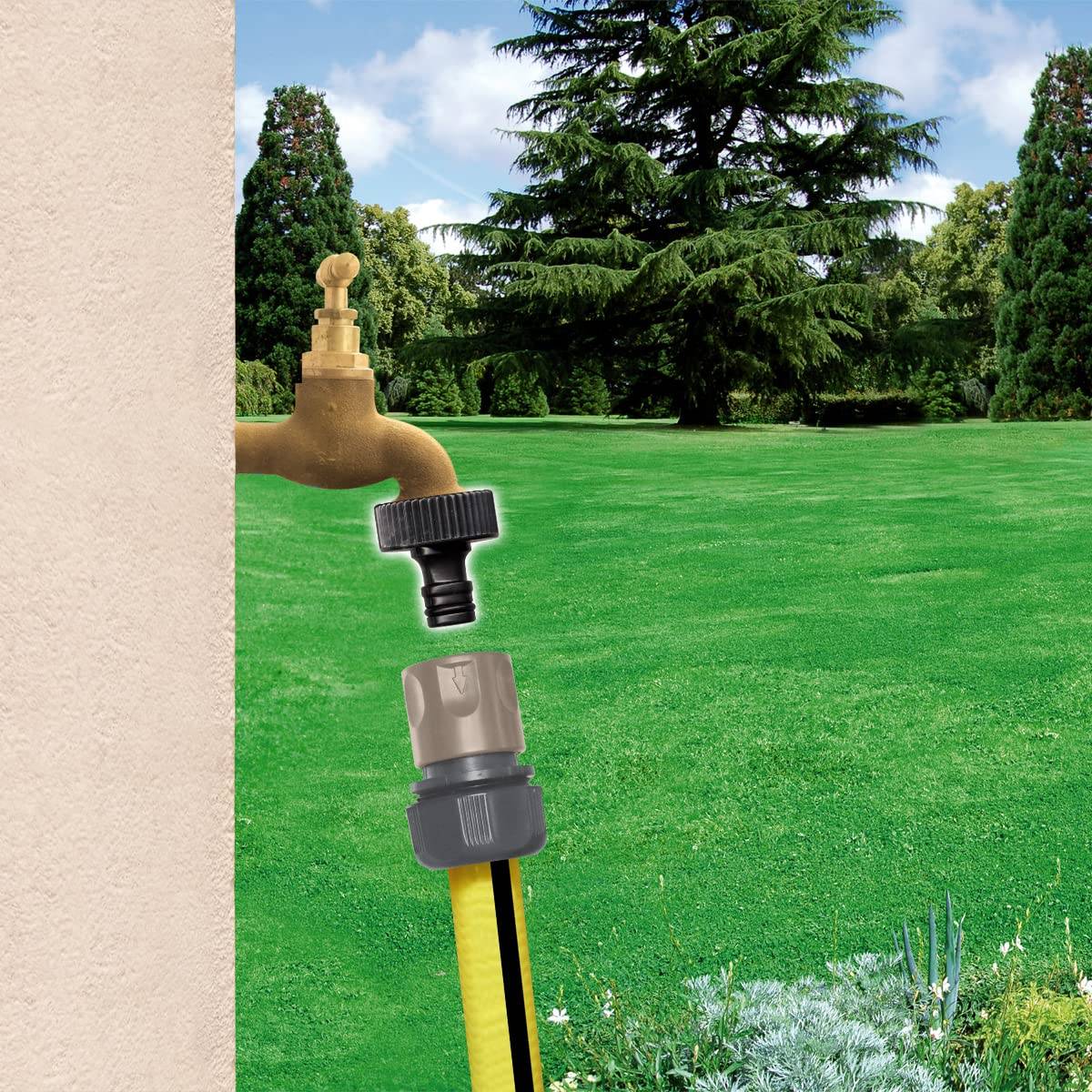 Jardibric - Nez de Robinet 26x34 (1") - Adaptateur Tuyau Arrosage pour ...