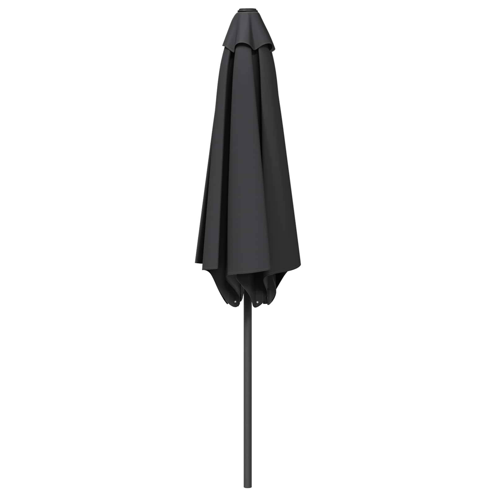 Parasol acier polyester anthracite 226 x 226 x 228 cm - PANGIVO - Jardiland