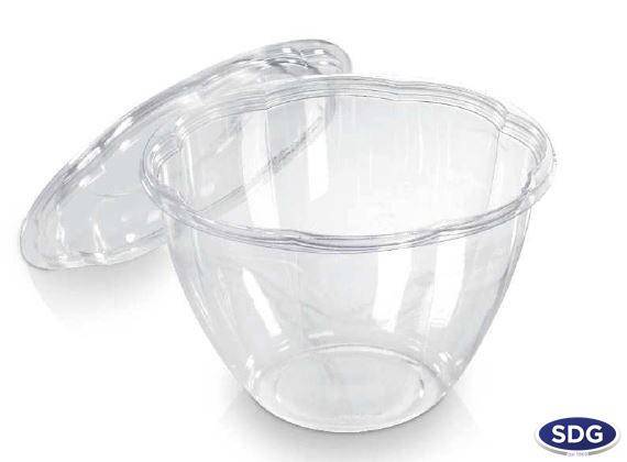 Bol Boule Transparent en PLA 1400 ml - Lot de 50 - SDG - Jardiland