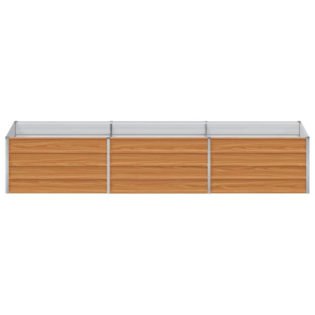 Jardinière surélevée acier galvanisé marron clair 240 x 80 x 45 cm ...