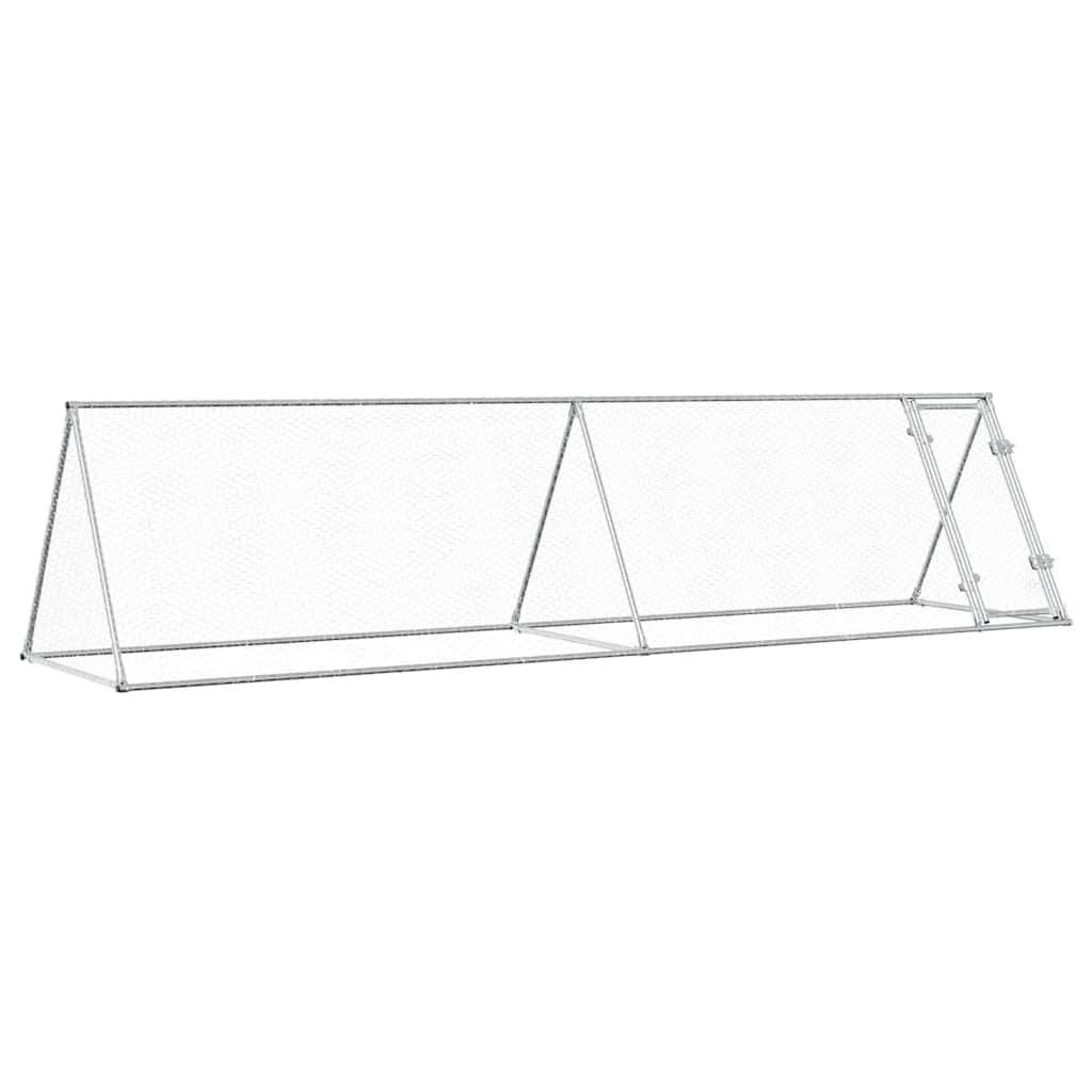 Poulailler acier argent 400 x 105 x 91 cm - Prolenta premium p370.3 ...