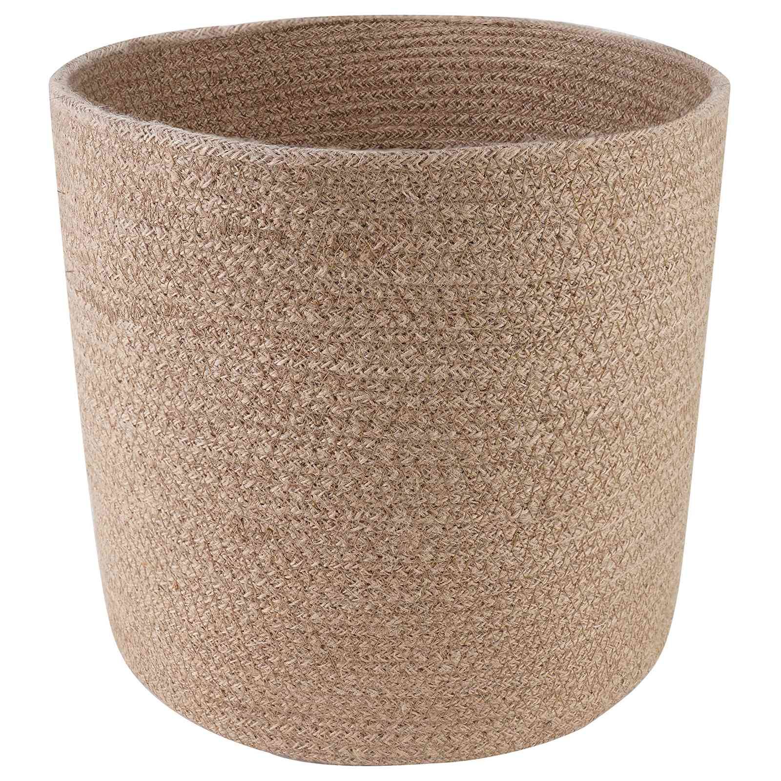 Ensemble de 2 pots à plantes jute naturel 28 x 28 x 28 cm, Poids:2.08kg ...