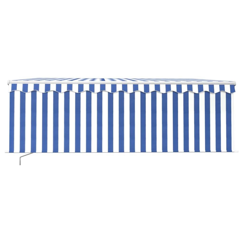 Store banne manuel rétractable aluminium pour terrasse réglable 4,5x3m ...