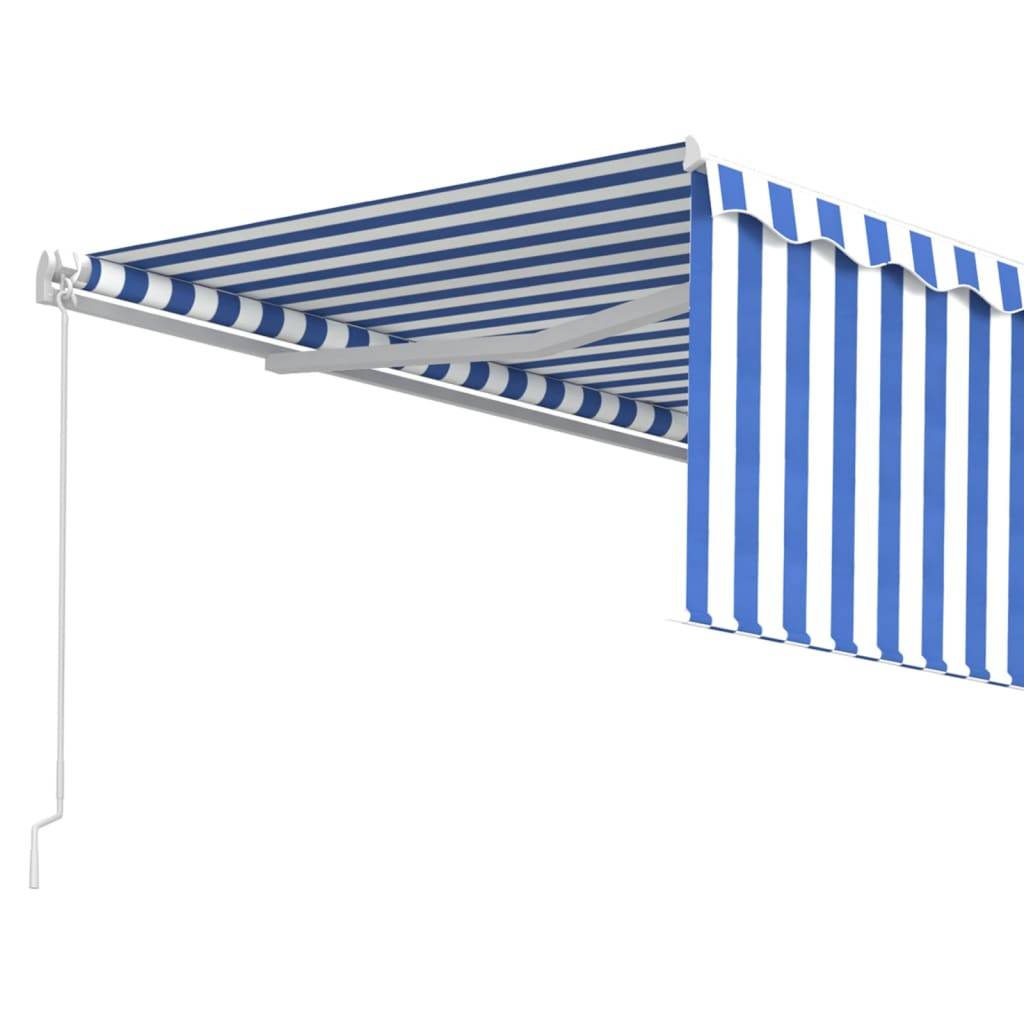 Store banne manuel rétractable aluminium pour terrasse réglable 4,5x3m ...
